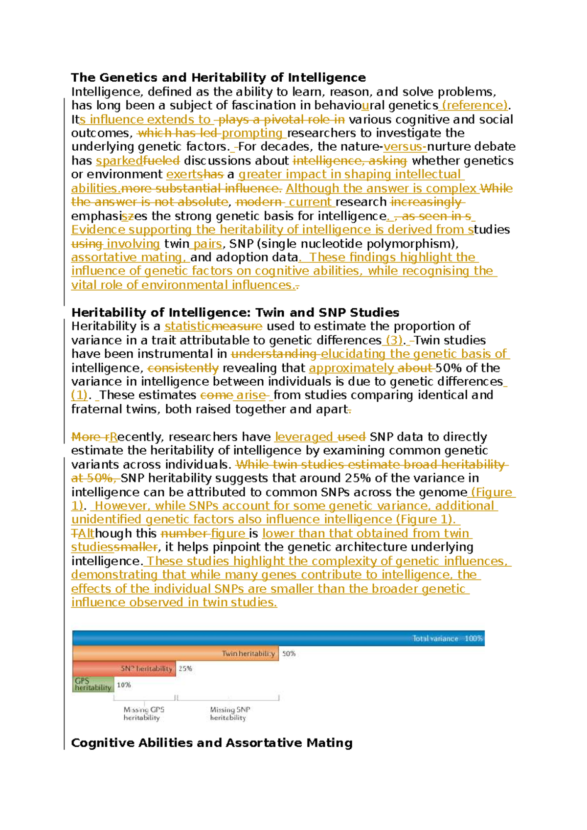 Genetics and Heritability of Intelligence: Insights from Twin and SNP ...