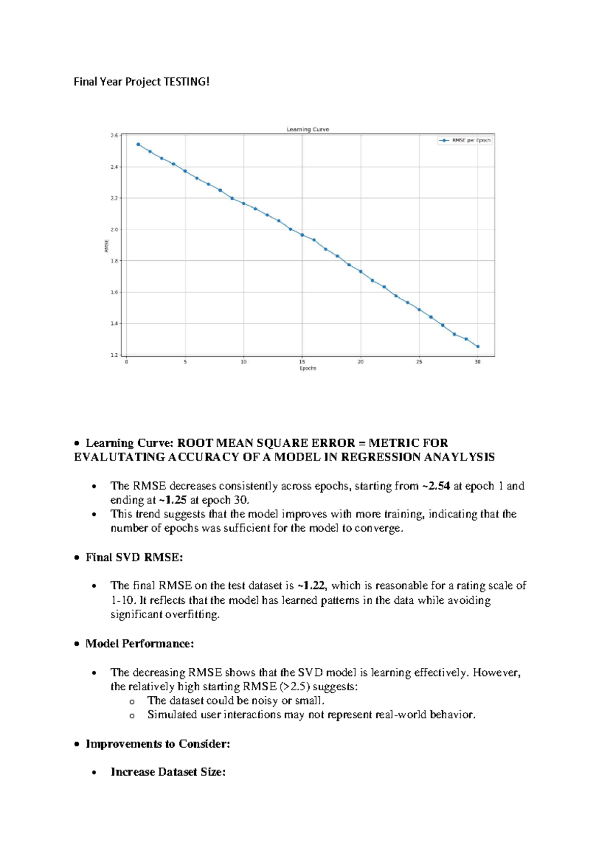 Final Year Project Training Testing - Final Year Project TESTING ...