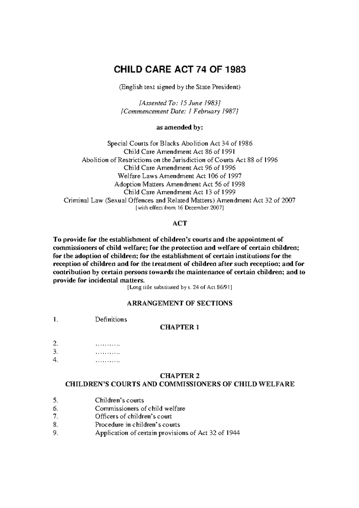 General Law Amendment Act 50 of 1956: Key Provisions and Changes - Studocu