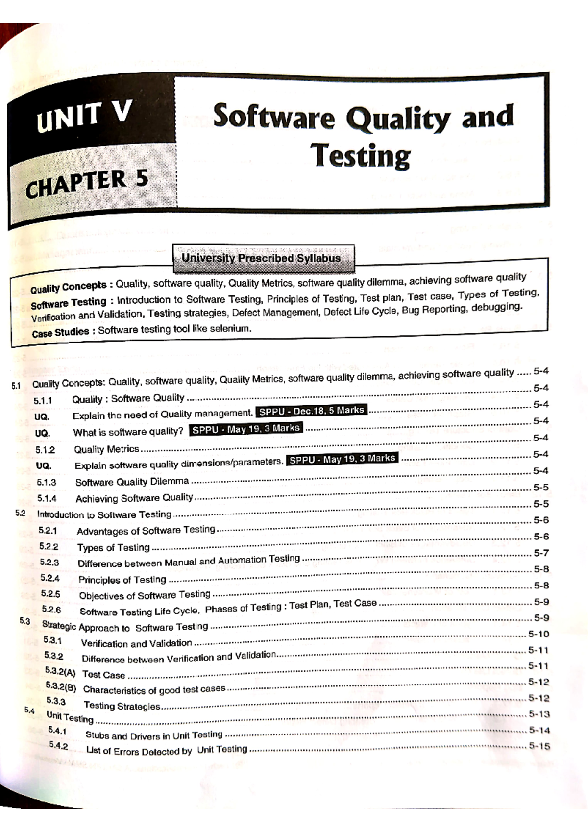 Software Engineering (SE) Unit 5: Comprehensive Notes on Quality and ...