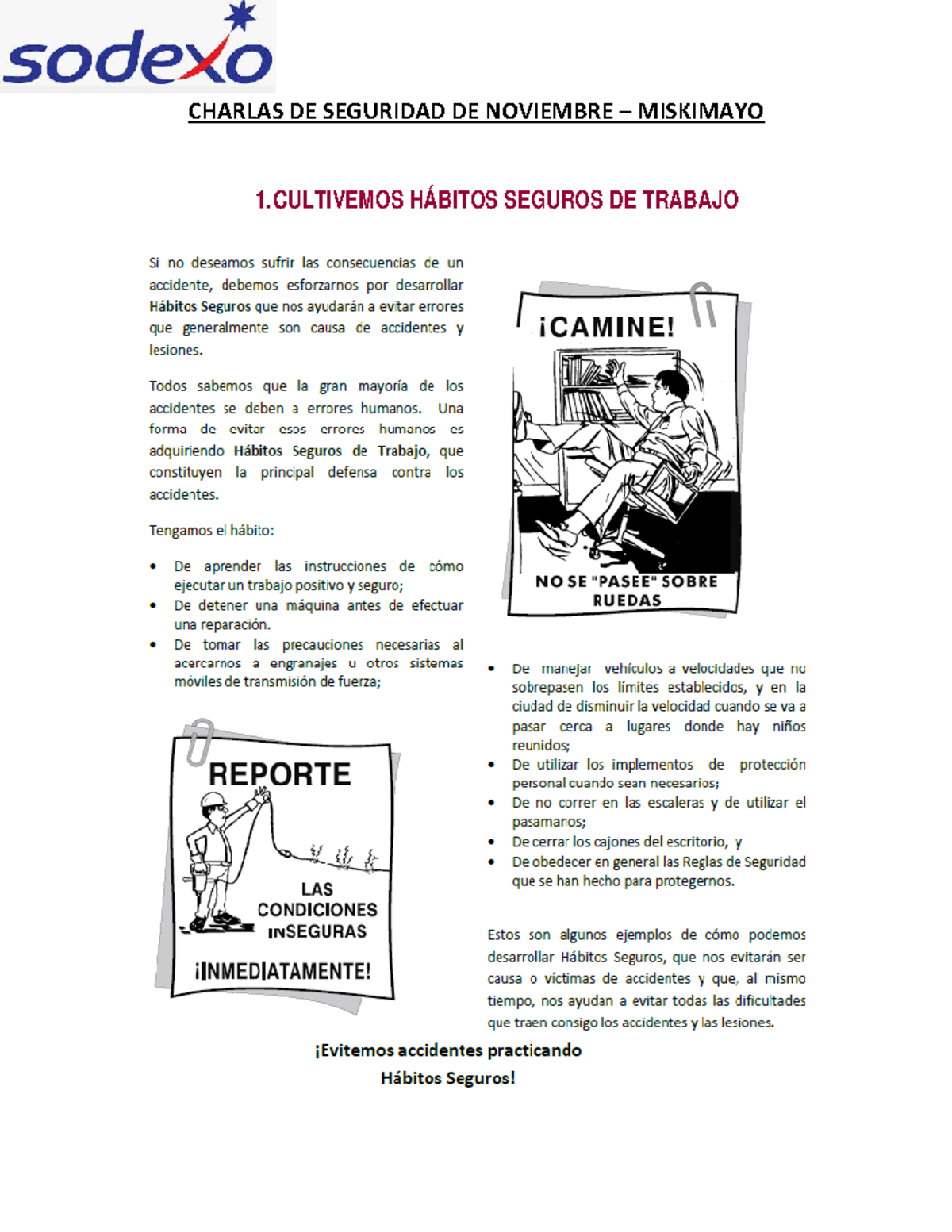 Hablemos de Seguridad y Salud - Noviembre 2025 - Miskimayo - Studocu