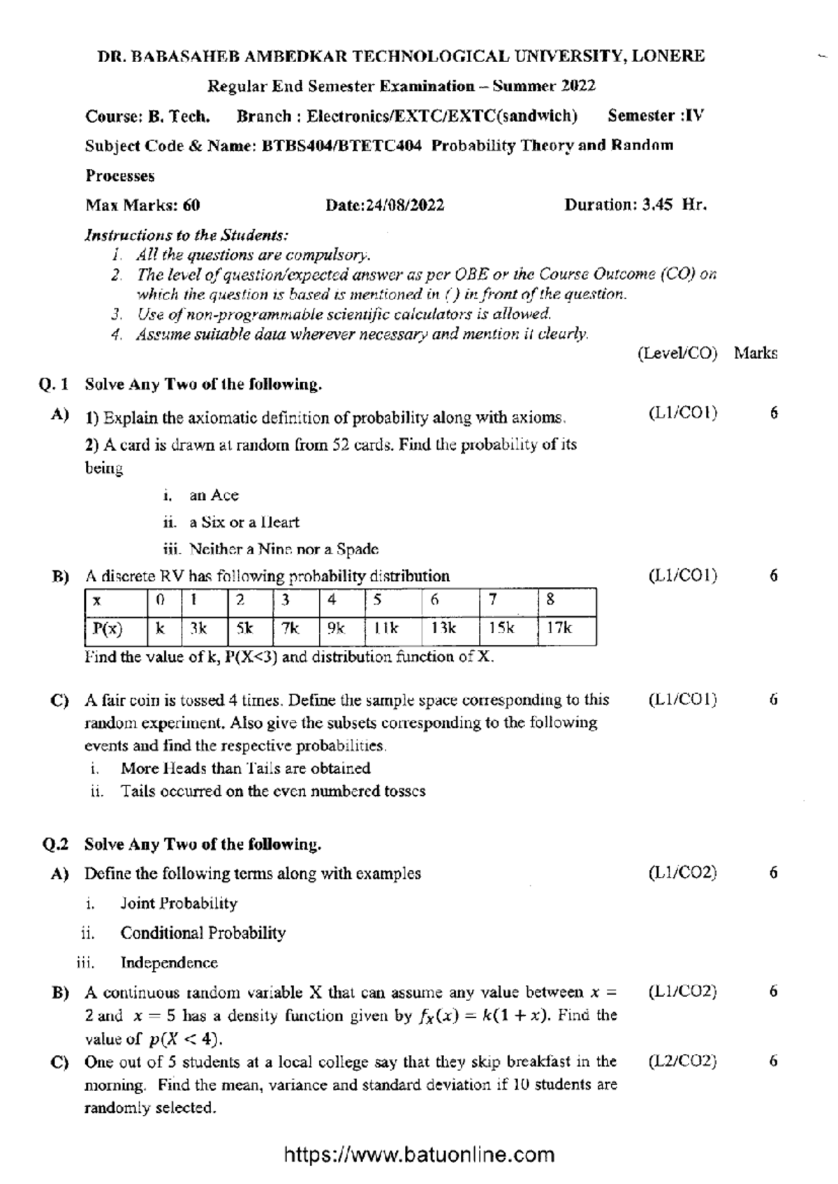 1 prp - 1 prp - DR. BABASAHEB AMBEDKAR TECHNOLOGICAL UNIVERSITY, LONERE ...