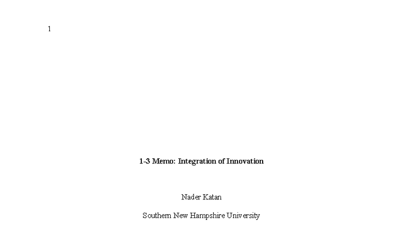 MBA 580 Final Memo: Integrating Innovation in Connected Cars - Studocu