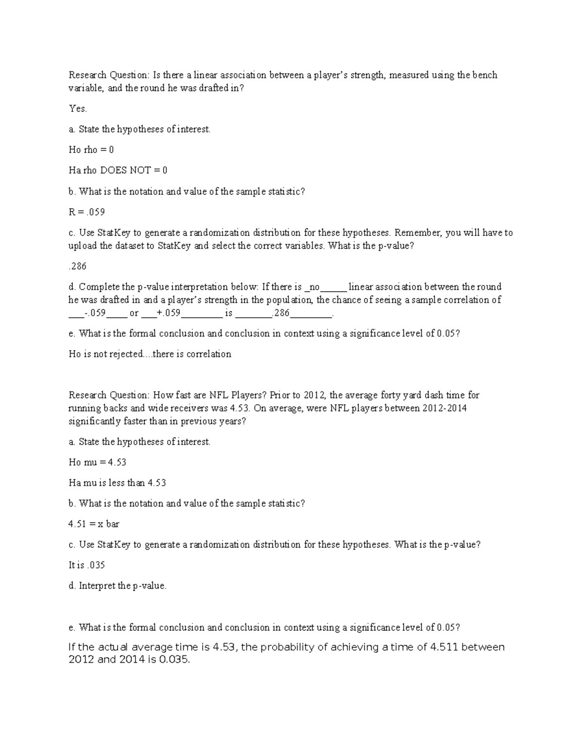 Stat 200 - LAB: Analysis of NFL Player Performance Metrics - Studocu