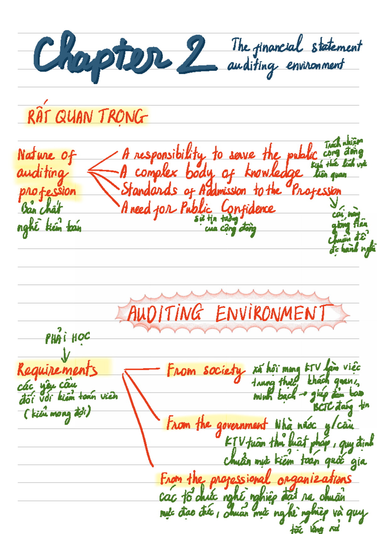 Chapter 2: The Financial Statement Auditing Environment (AUD 202) - Studocu