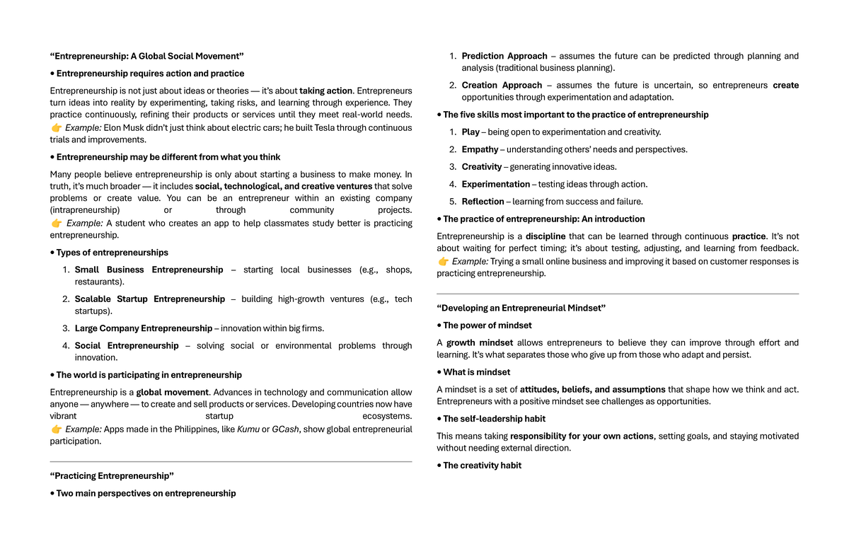 Entrepreneurship - Notes on Global Social Entrepreneurship Practices ...