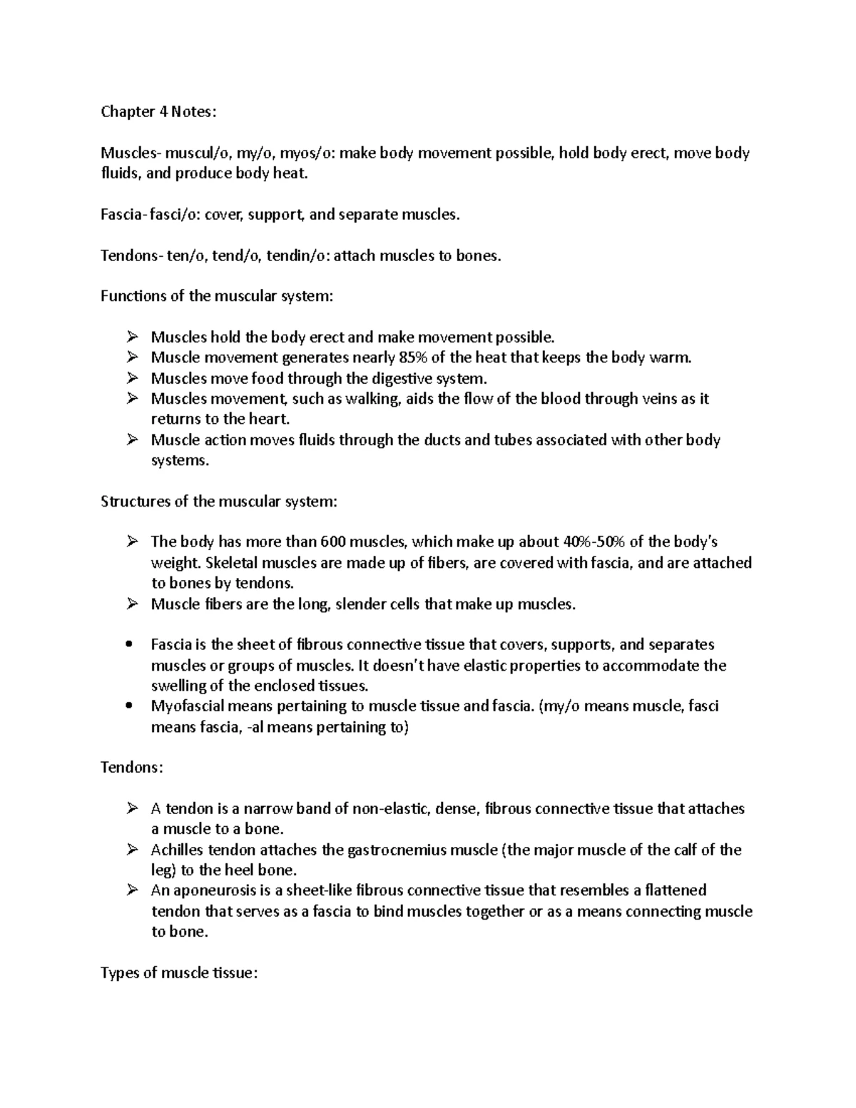 Chapter 1 Notes - 1. Identify the roles of the four types of word parts ...