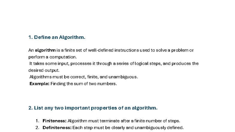 Analysis of Algorithms: Key Concepts and Examples (CS101) - Studocu
