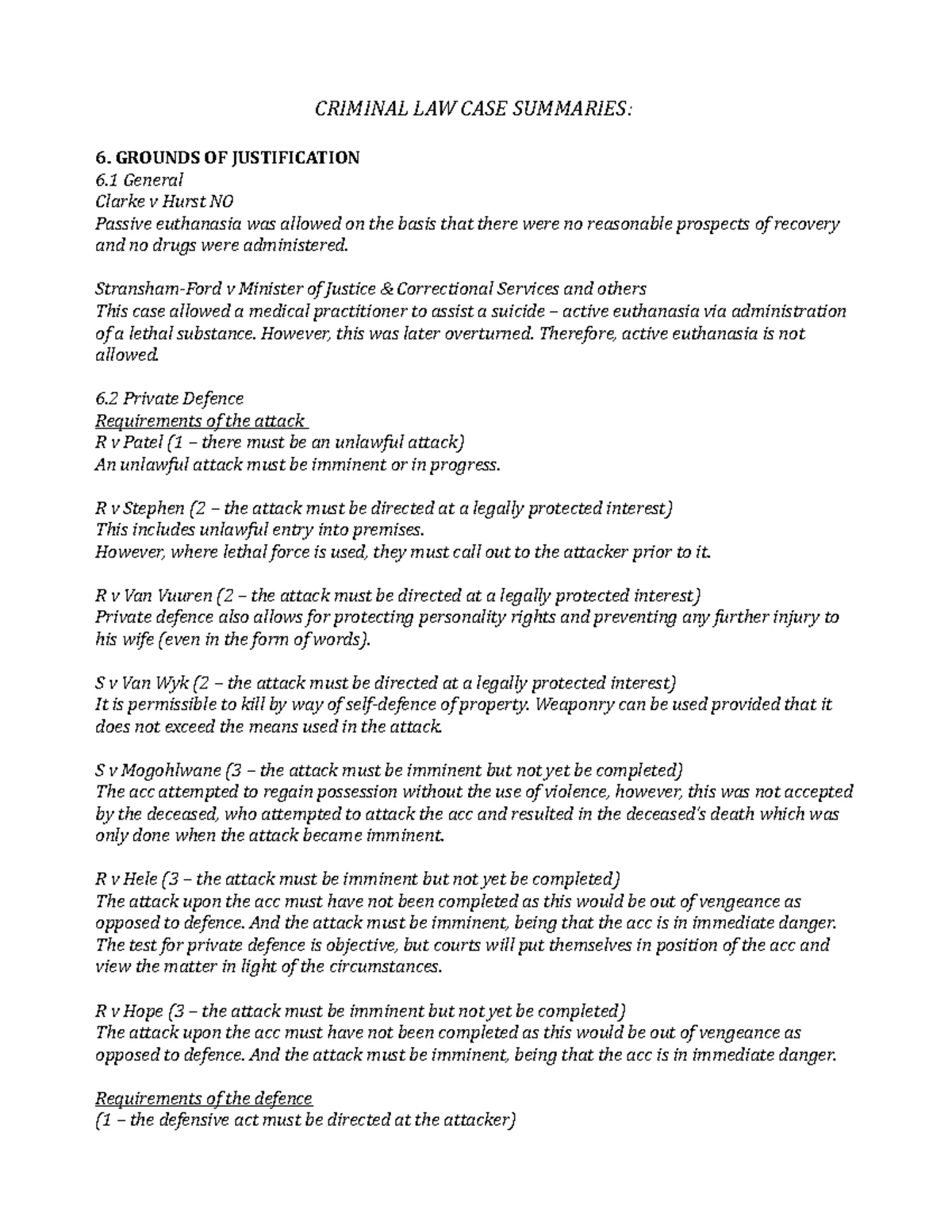 Criminal Law - Chapter 4 - Acts and Omissions - Criminal Law: Chapter 4 ...