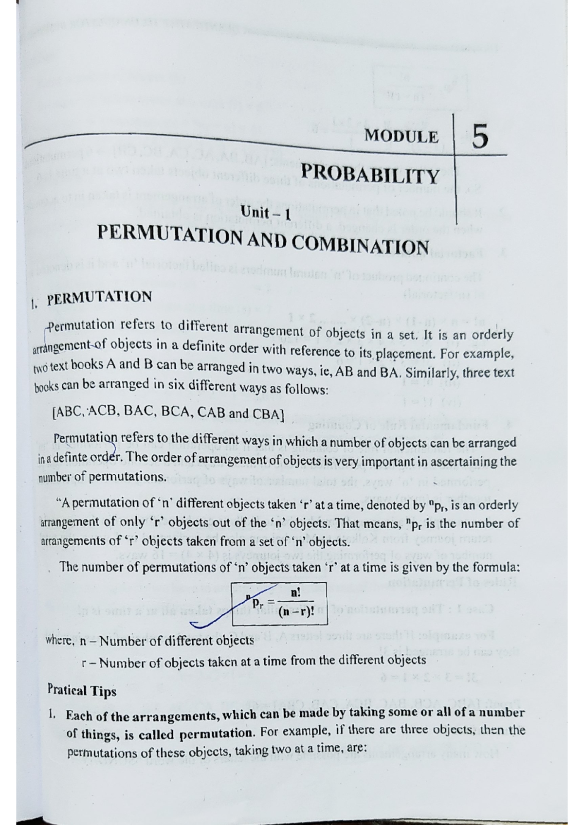 Permutations, Combinations & Probability - Quantitative Techniques - Studocu