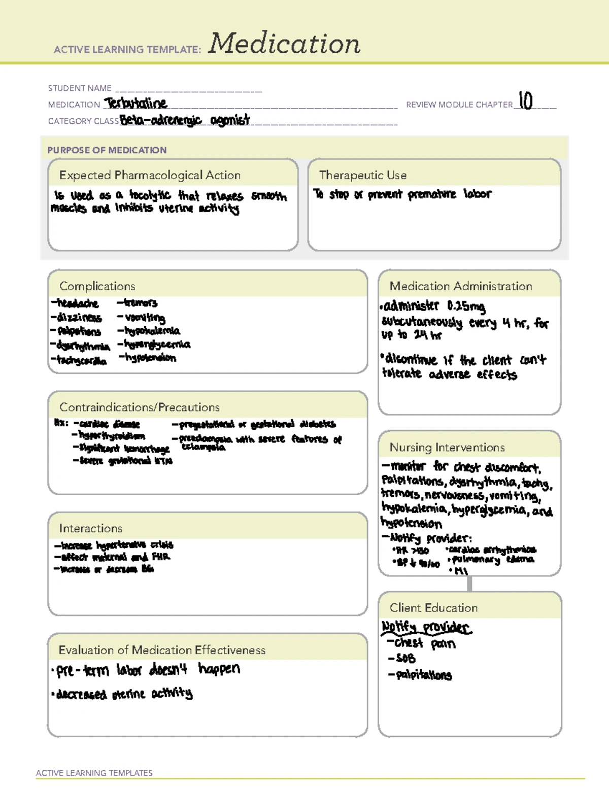 Ati Template Intervention for Lactation Suppression - ACTIVE LEARNING ...