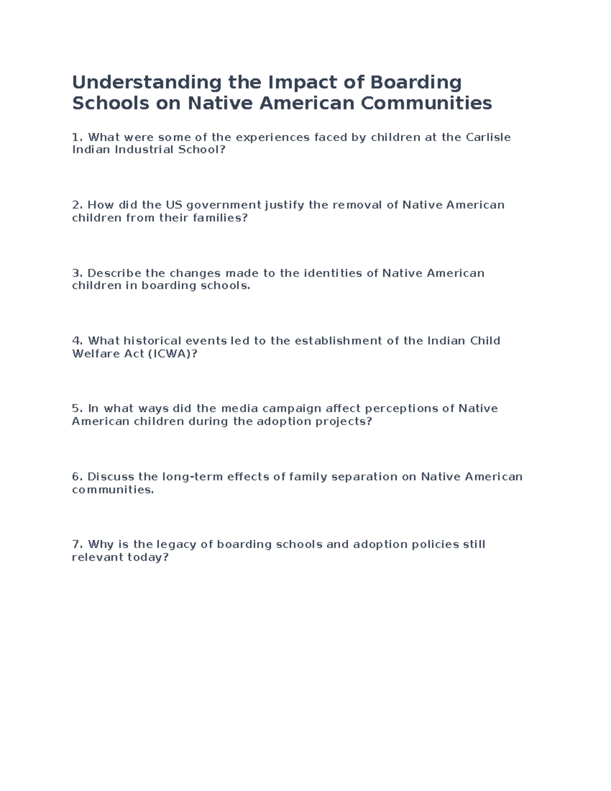 Impact of Boarding Schools on Native American Communities: Key Insights ...