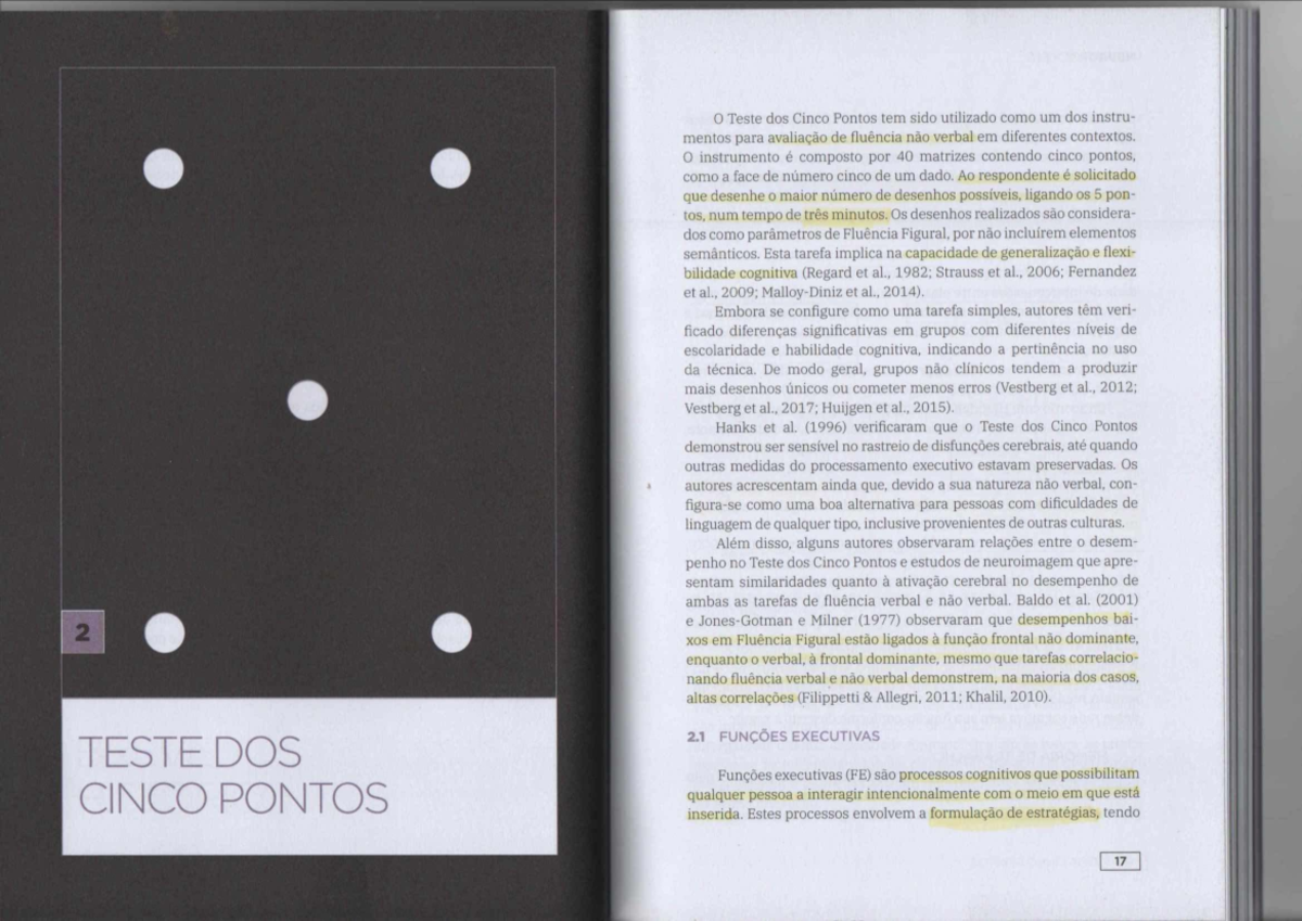 Teste dos Cinco Pontos: Avaliação de Fluência Figural e Funções ...