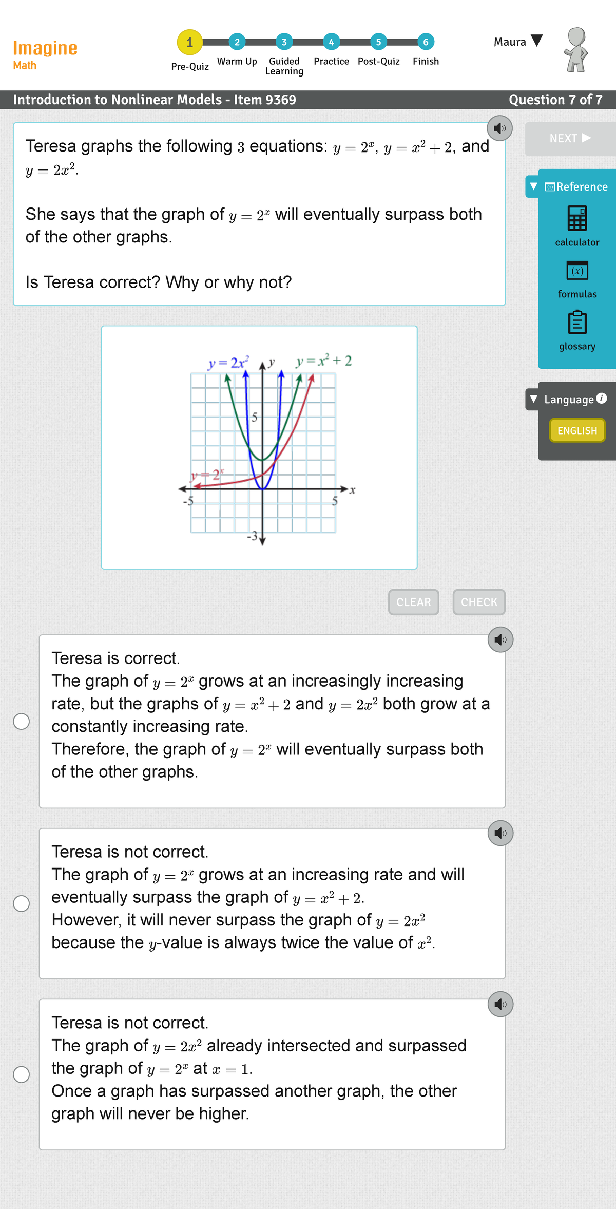 Pre Quiz - Imagine math - Skip to main content Pre-Quiz 1 Warm Up 2 Guided Learning 3 Practice 4 ...