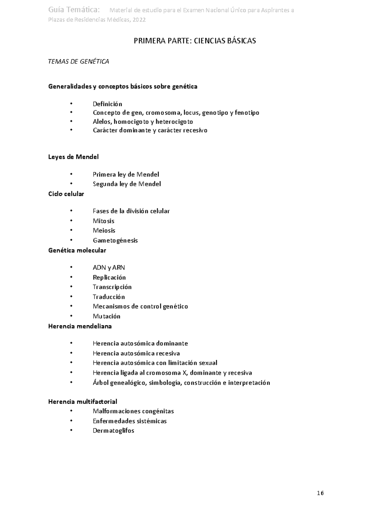 Guía Temática ENURM-2022-1: Estudio para el Examen Nacional de ...