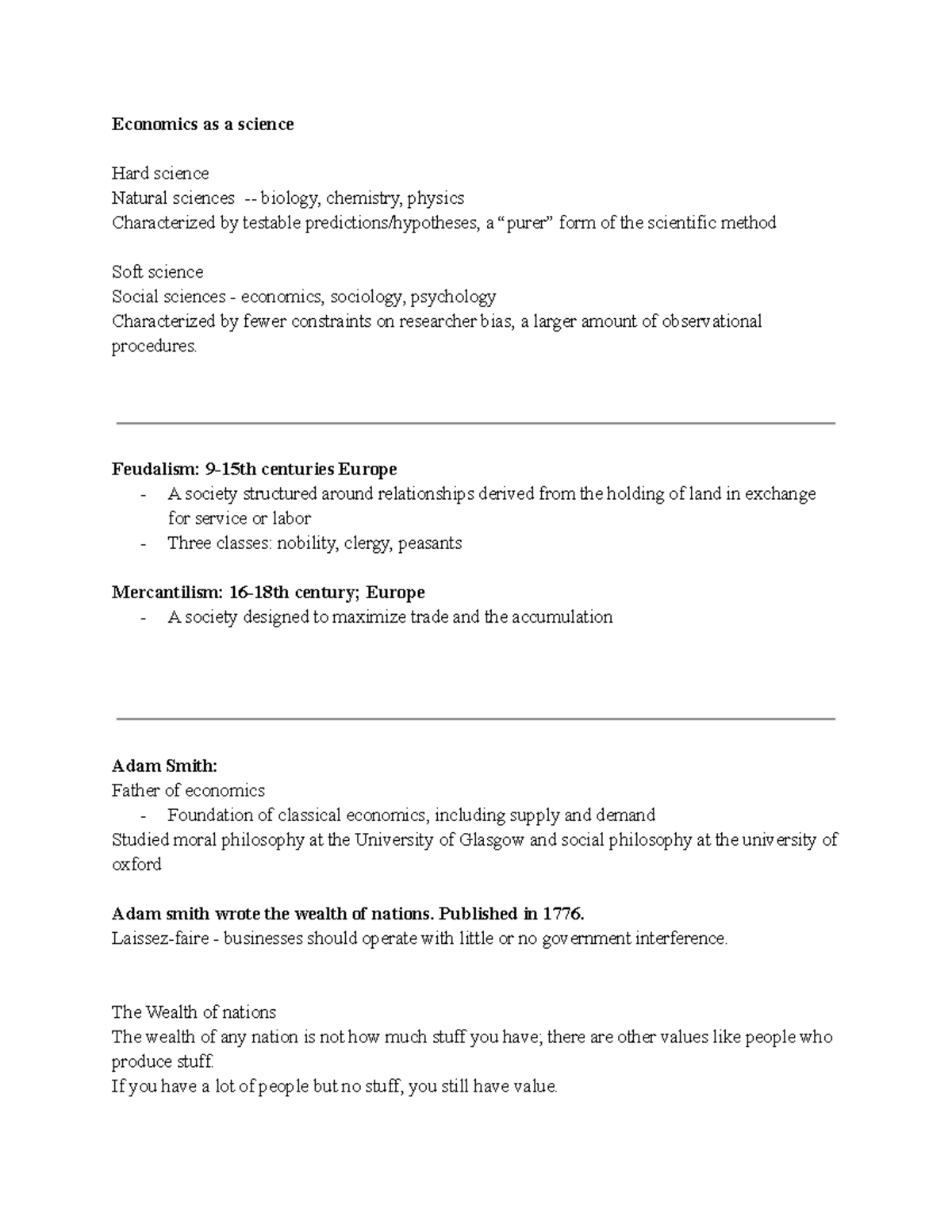ECO 101 - Chapter Summaries for Chapters 3 and 4 (Sep 2022) - Studocu