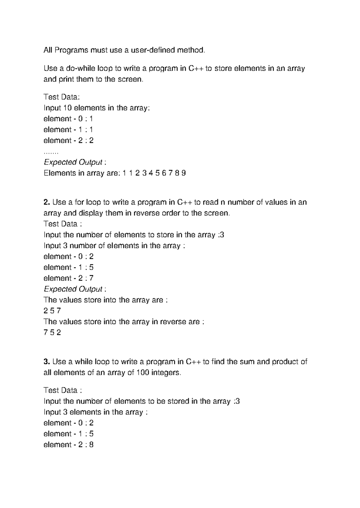 Chapter 10 Programming Ii Array Manipulation Techniques Studocu