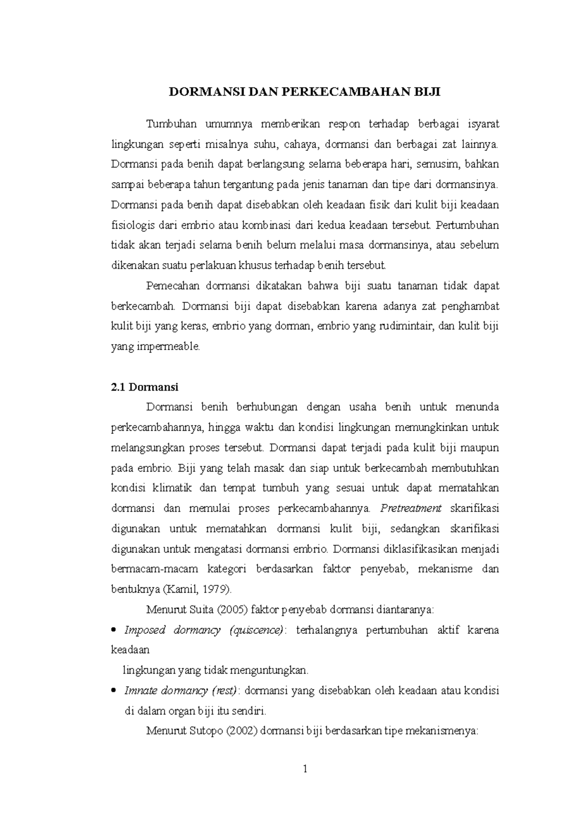 Fisiologi Tanaman: Dormansi dan Perkecambahan Biji dalam Pertanian ...