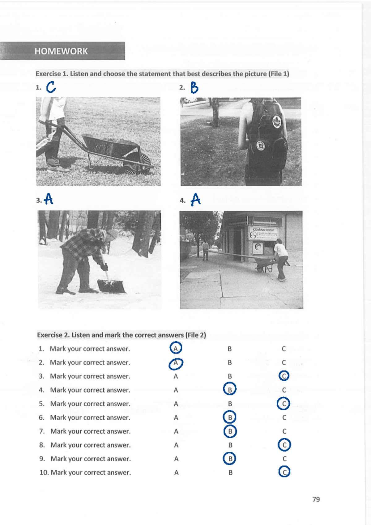 Listening Homework Exercises DAY 17-18 - Studocu