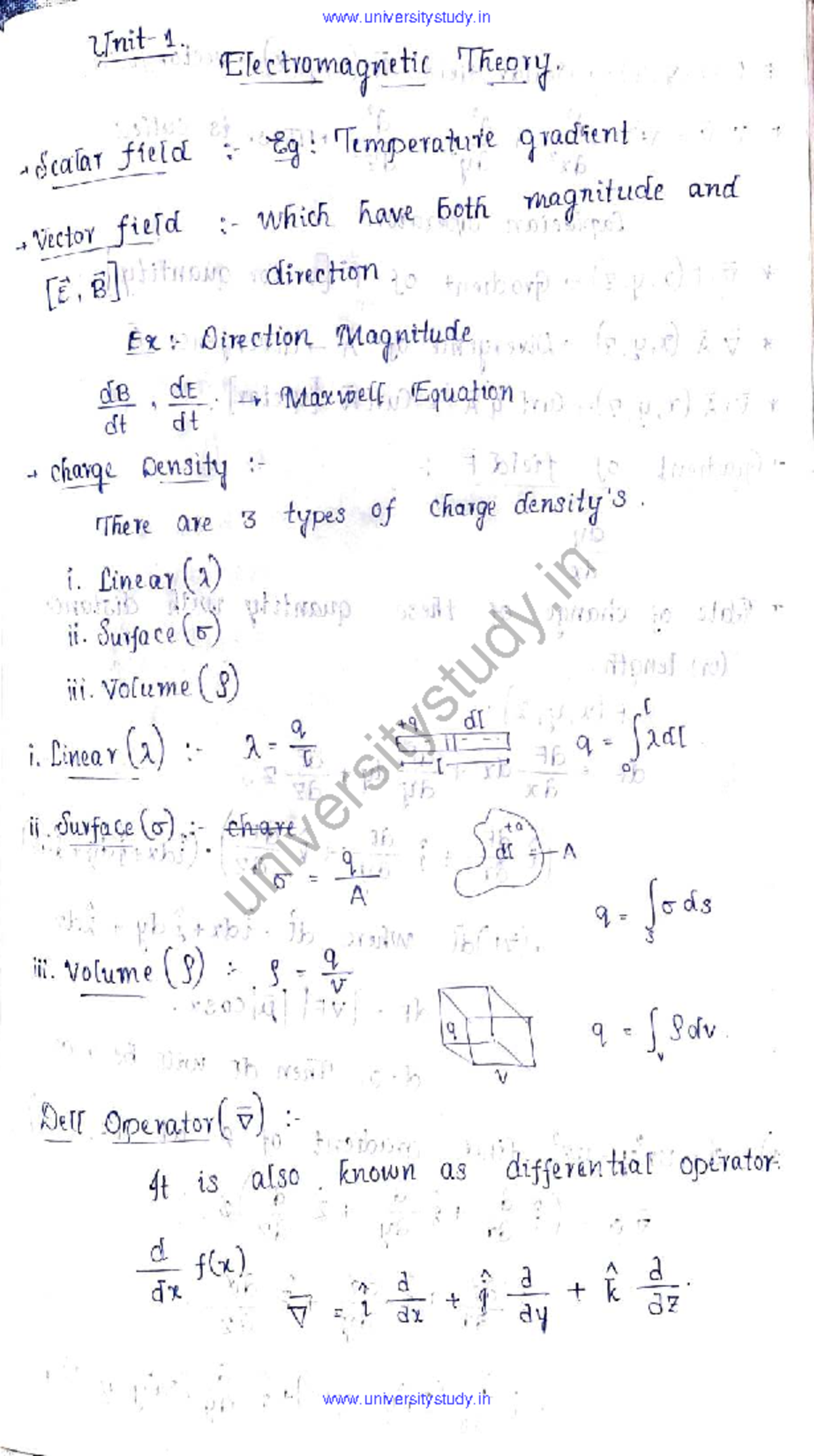 Unit 1 - Introduction to Electric Fields and Charge (PHYS 101) - Studocu