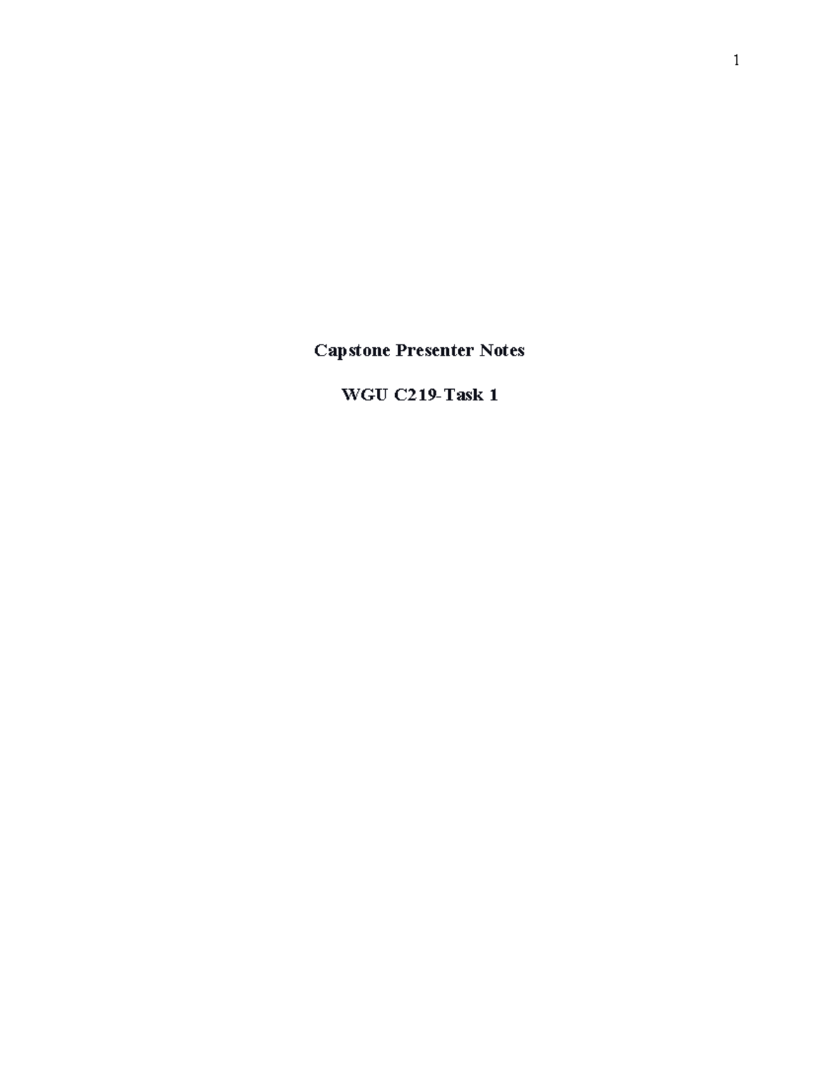 Capstone Presenter Notes - WGU C219 Task 1: City Cycles Business Plan ...