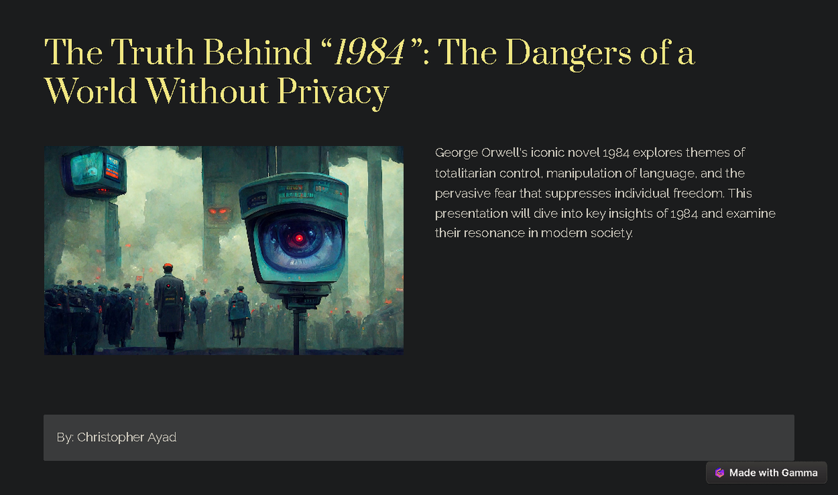 The Truth Behind 1984 The Dangers of a World Without Privacy - The ...