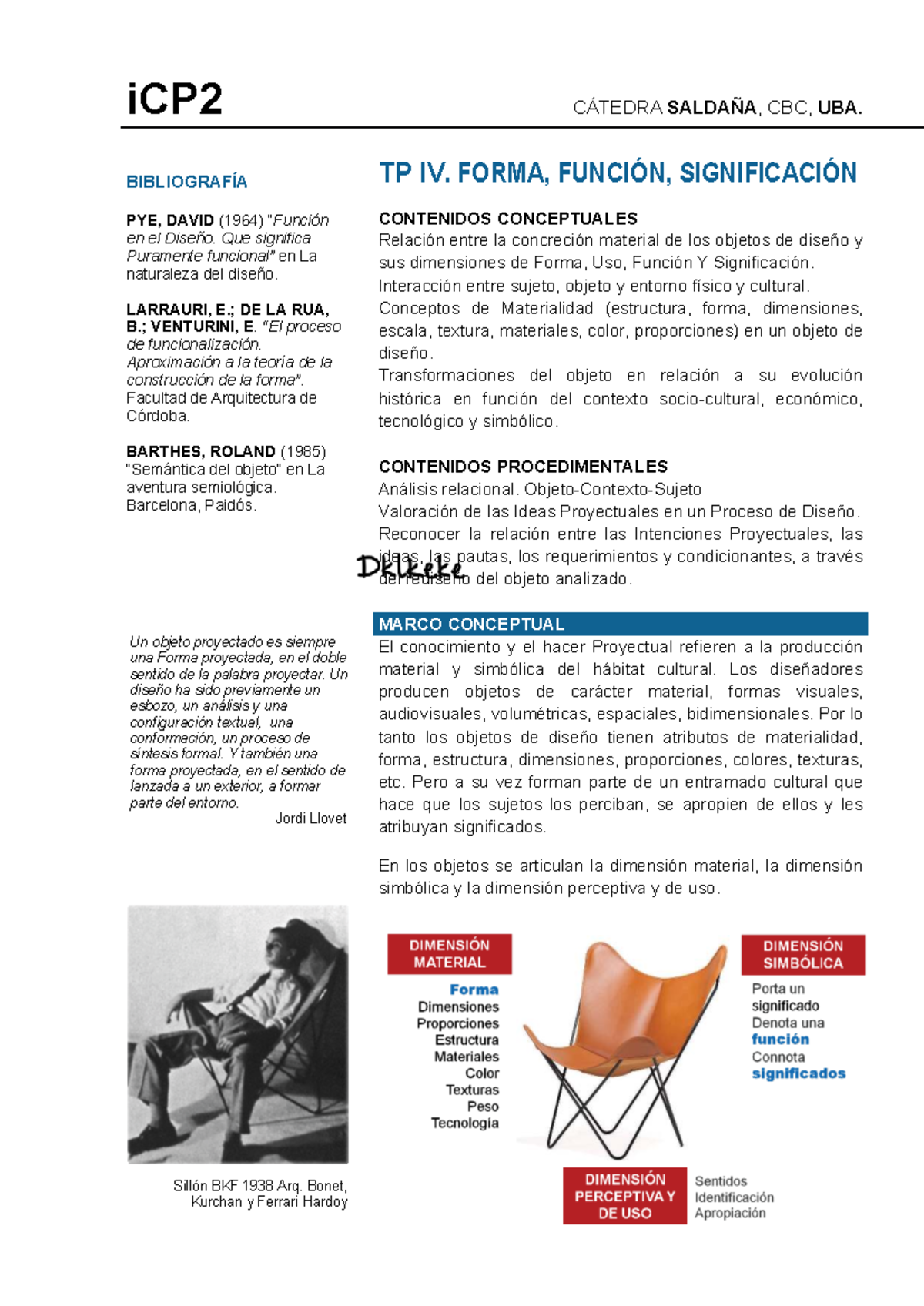 iCP2 TP IV: Forma, Función y Significación en Diseño - Studocu