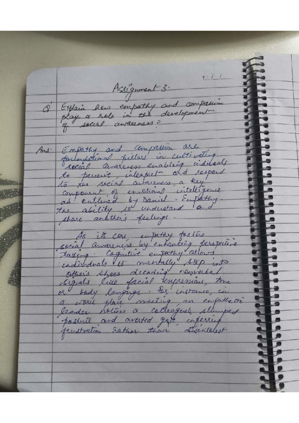 Empathy & Compassion in Social Awareness: Saboori VAC Notes - Studocu
