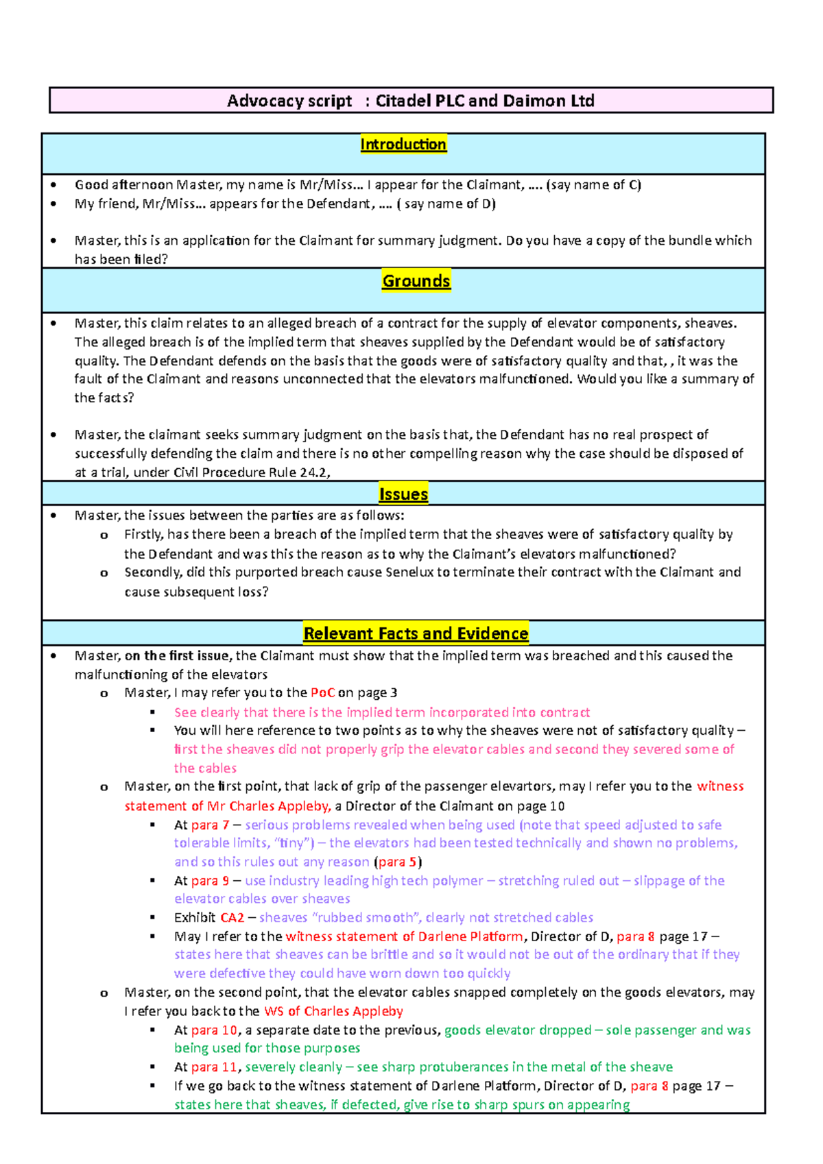 IPP ADV - Script - Advocacy script : Citadel PLC and Daimon Ltd ...