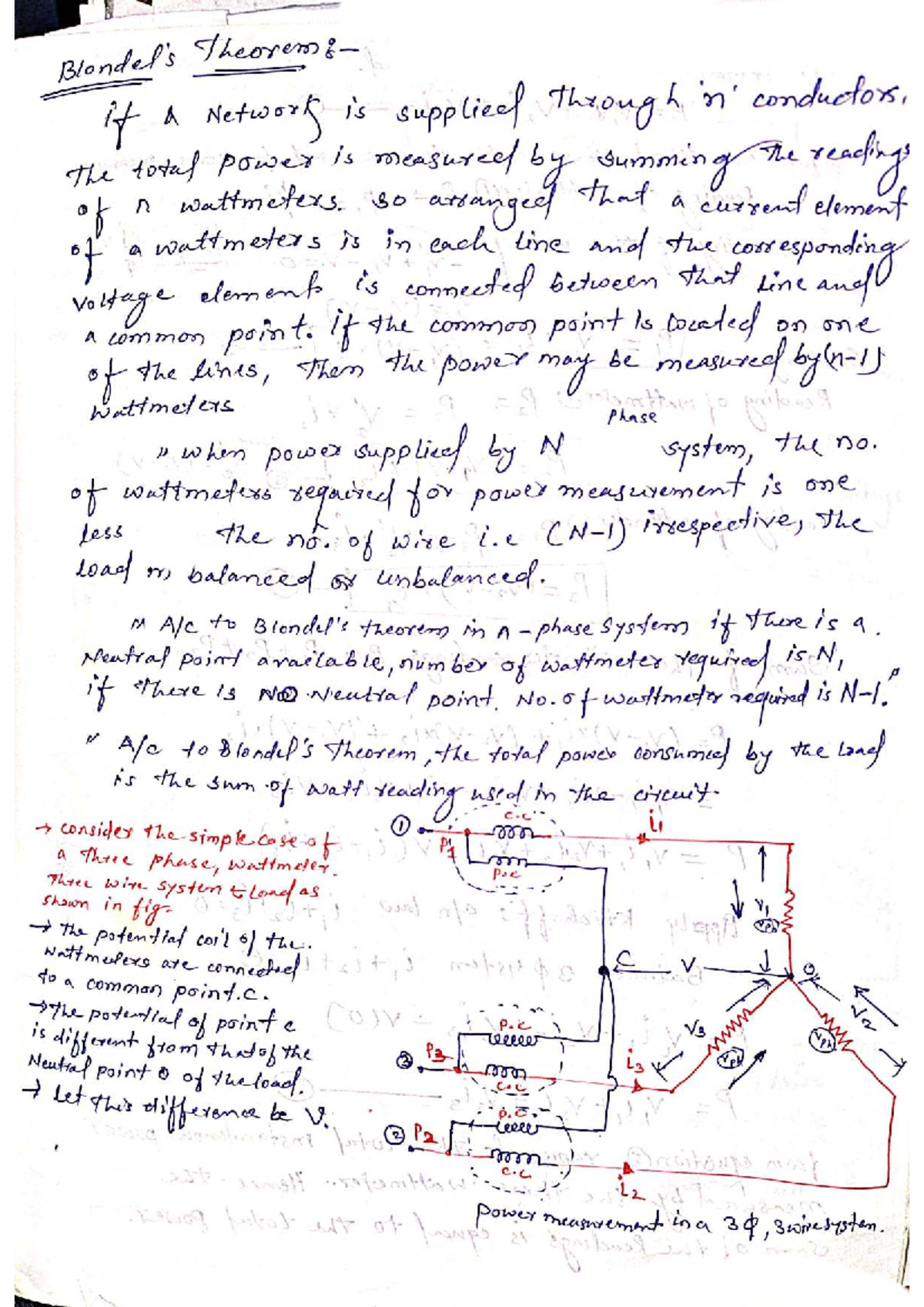 Blondel Theorem: Power Measurement with 2 & 3 Wattmeters in 3-Phase ...