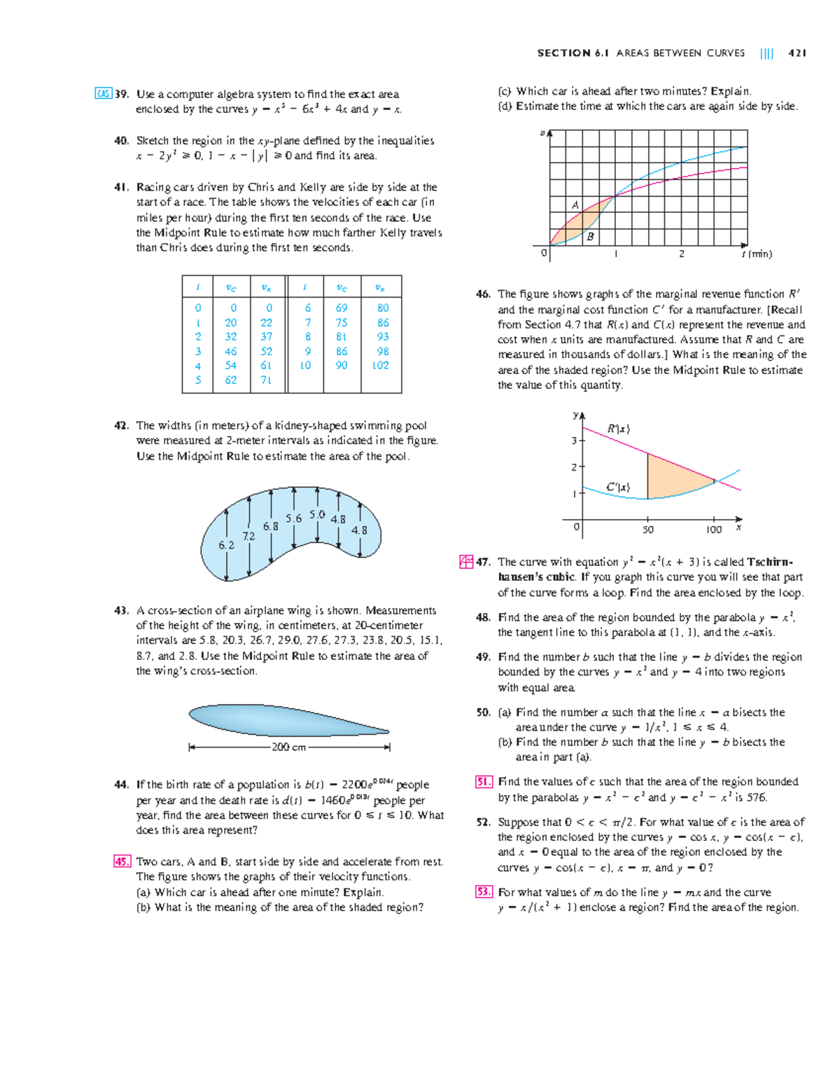 Math Ch 6.2 - Areas Between Curves and Volumes Concepts - Studocu