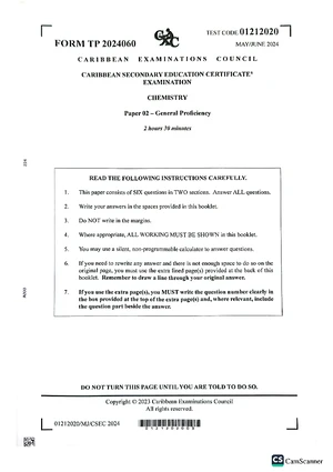 POB P2 - 2024-1 - Past Paper Study Guide for Exam Prep - Studocu