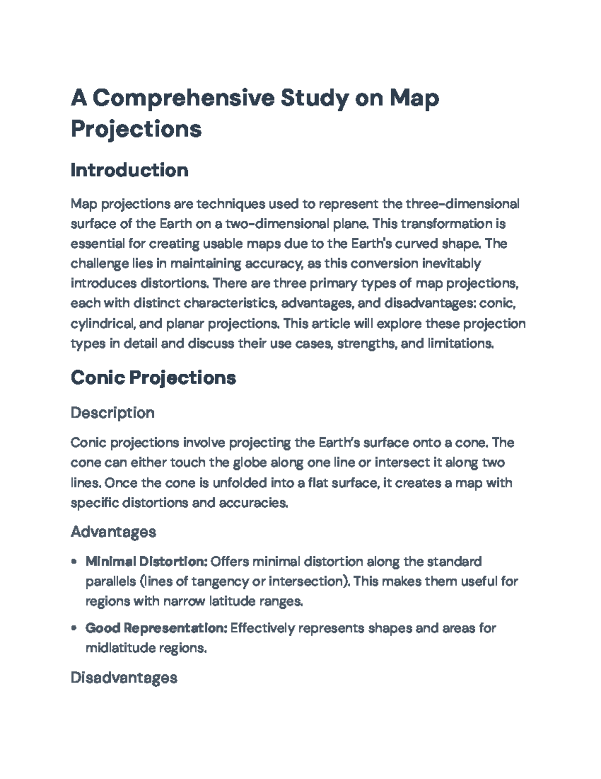 Advanced Analysis of Map Projections: Types, Uses, and Implications - A ...