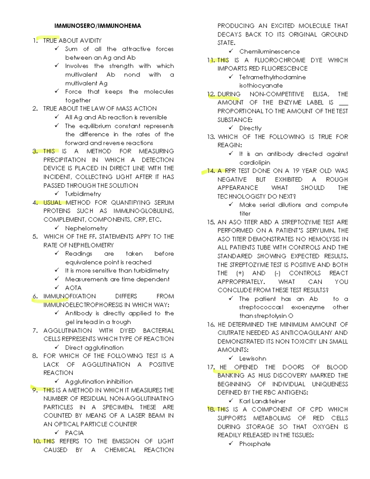 MTAP IH BB Pretest - Review Questions and Key Concepts - Studocu