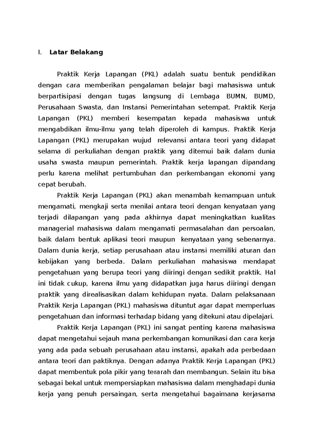 Proposal PKL 1: Permohonan untuk Kementerian Keuangan RI DJKN Jatim ...