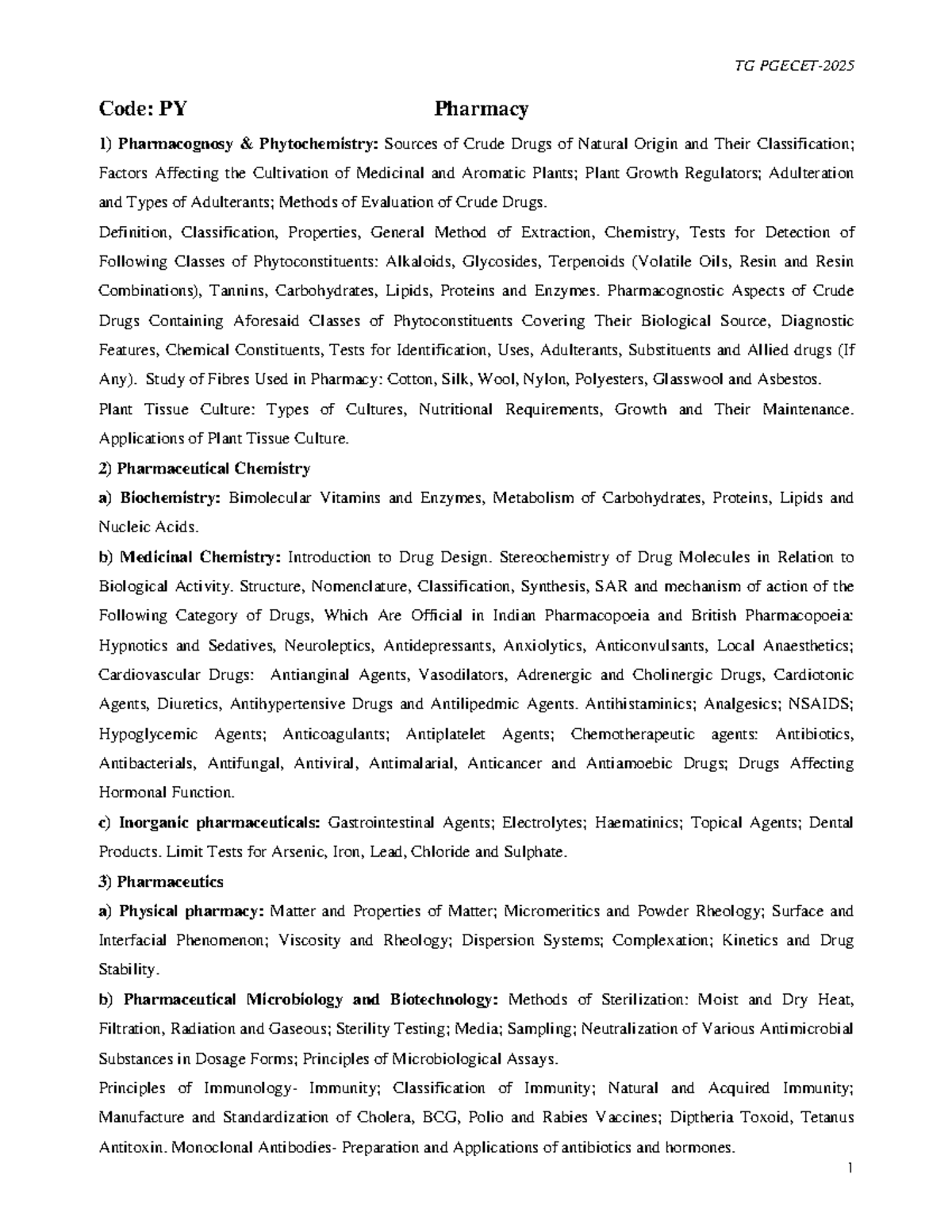 TG Code: PY Pharmacy Final Exam Notes on Pharmacognosy, Chemistry, and ...