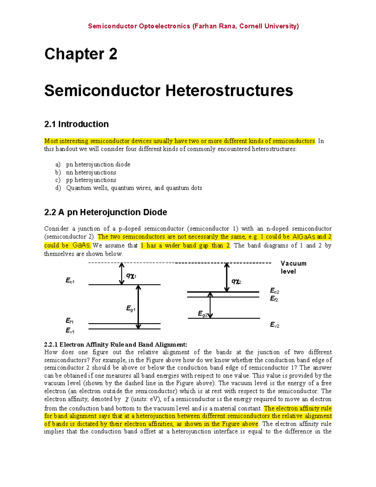P-n Heterojunction Diode: Overview and Device Characteristics - Studocu