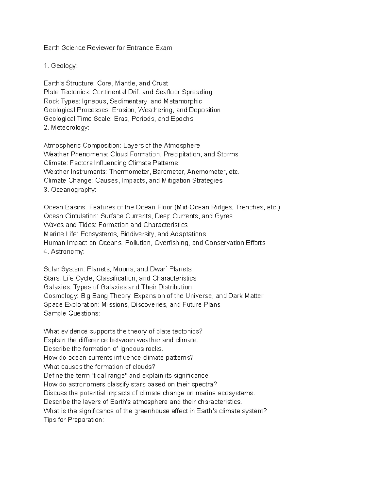 Differential Equations Review Guide for Exam Preparation - Studocu