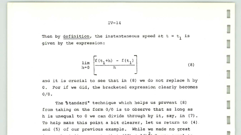 Calculus Chapter 12: Understanding Instantaneous Speed and Limits - Studocu
