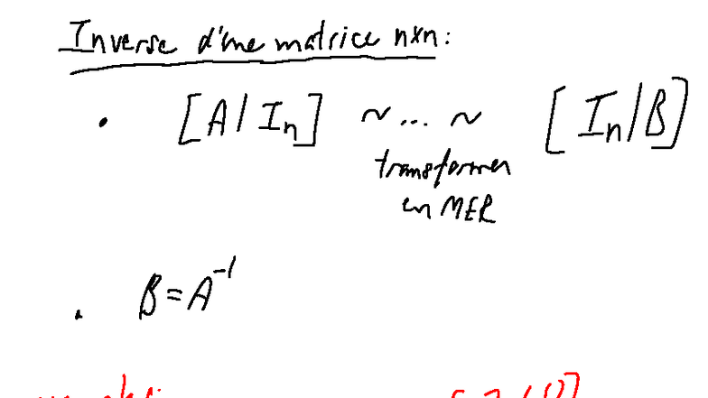 MAT1741 Classe 17: Notes sur les Matrices Inversibles et Systèmes ...