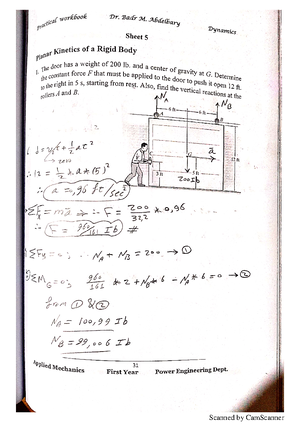 Friction - •8–1. Determine the minimum horizontal force P required to hold the crate from ...