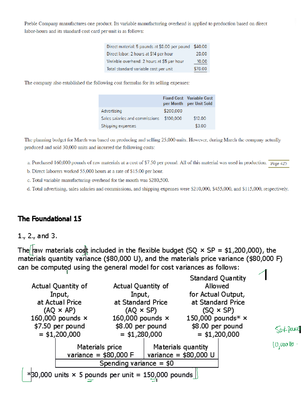ACC 220 Chapter 9 Foundational 15 - The Foundational 15 1., 2., and 3 ...