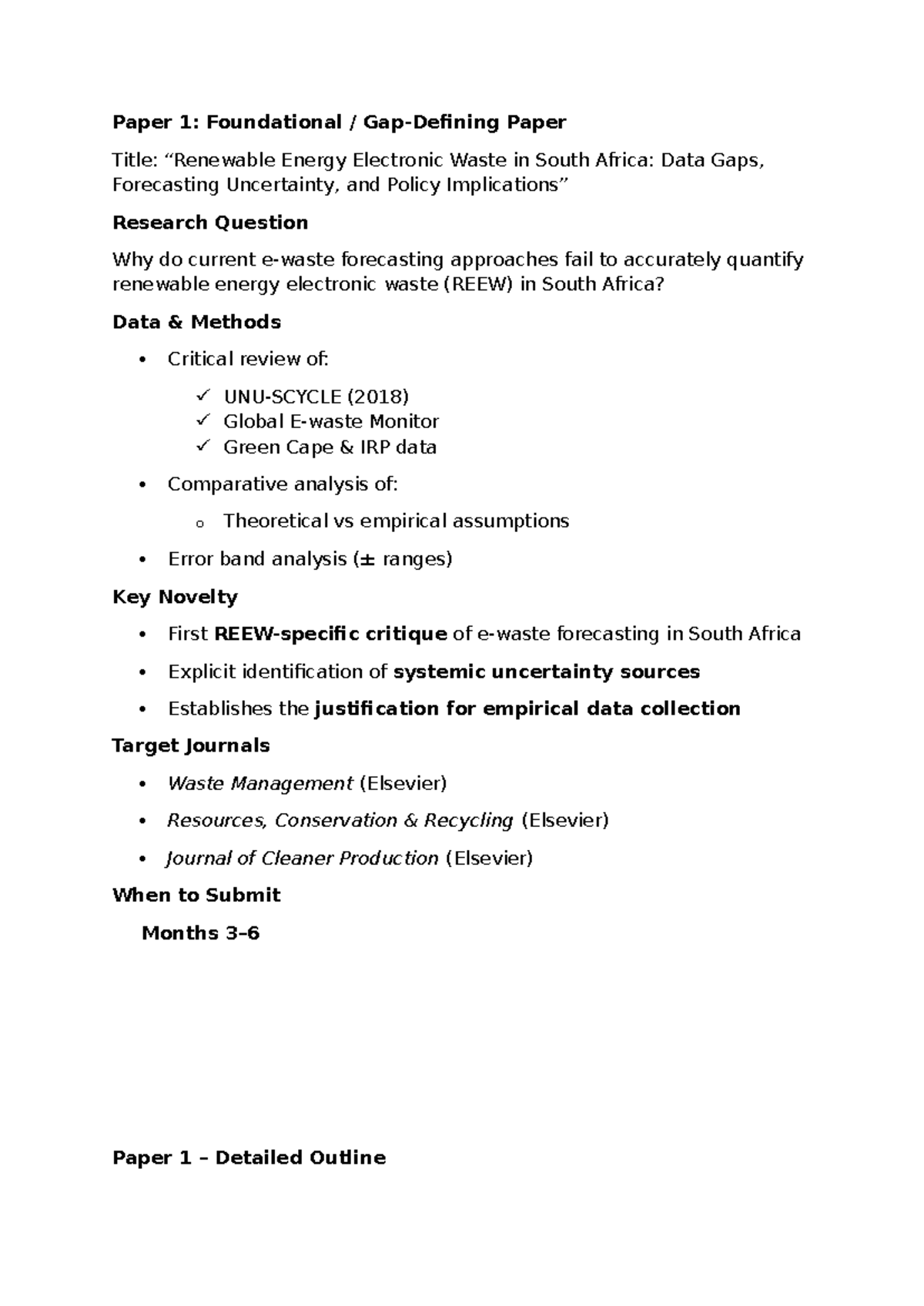 Paper 1: Foundational Study on Renewable Energy Electronic Waste in ...