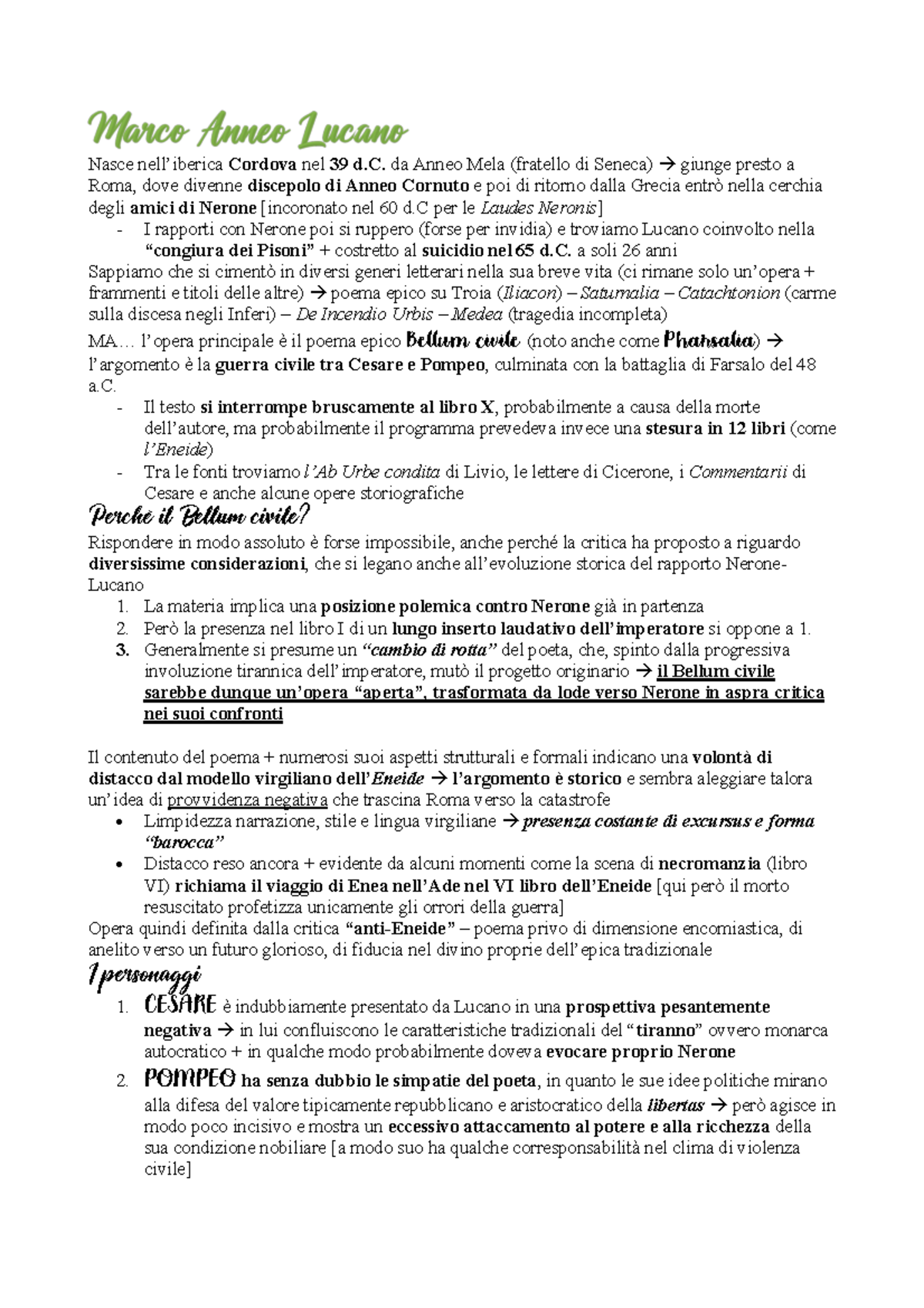 Marco Anneo Lucano - Nasce nell’iberica Cordova nel 39 d. da Anneo Mela ...
