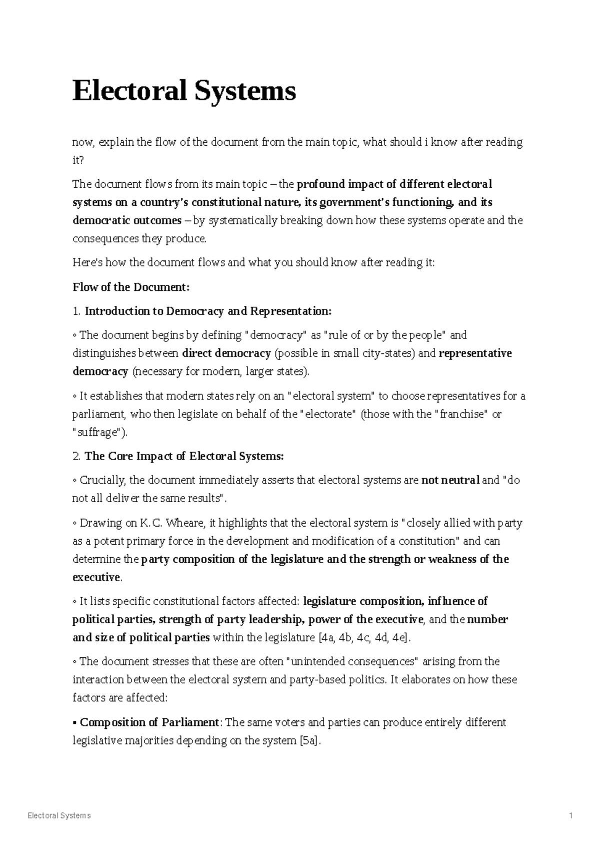 Electoral Systems: Understanding Their Impact on Democracy and ...