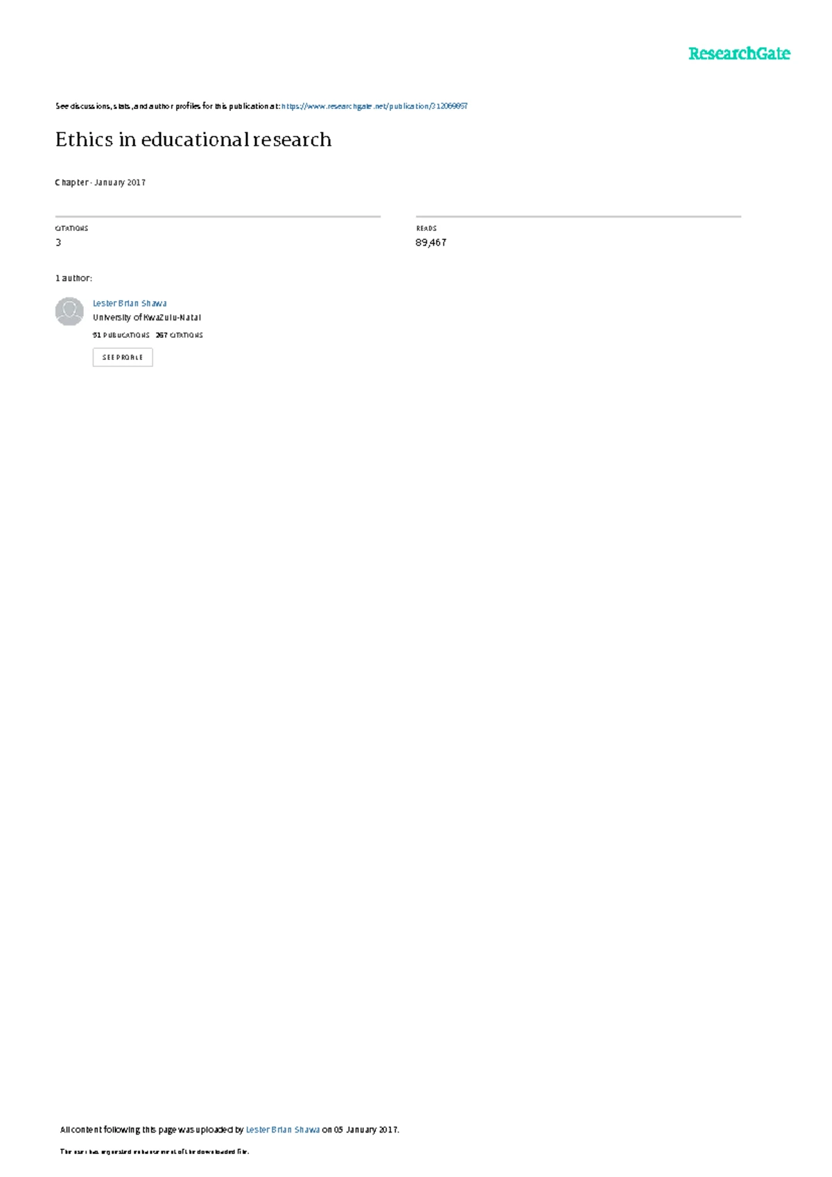 BERA Ethical Guidelines for Educational Research - 4th Edition (2018 ...