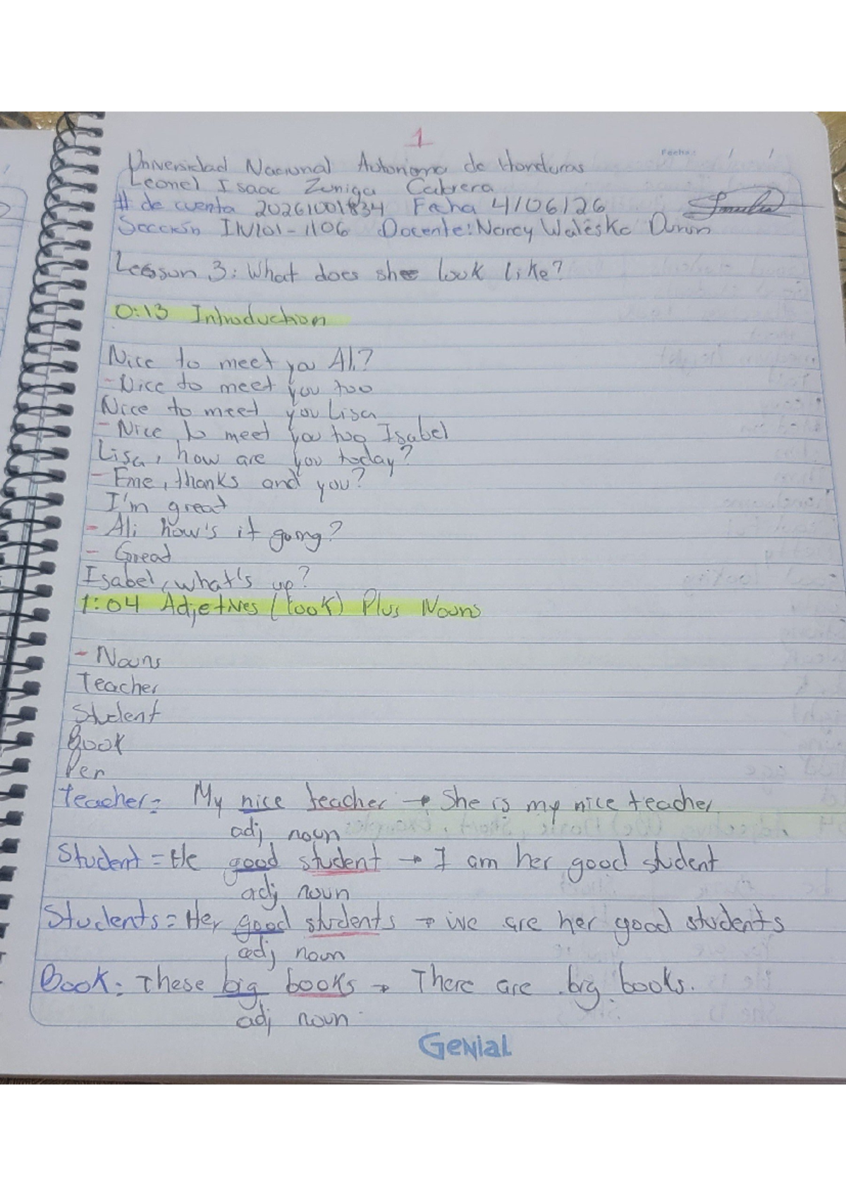 Lesson 3: Describing People - Adjectives and Vocabulary (INIO 1106 ...