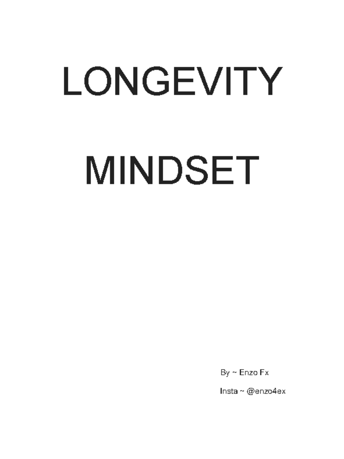 Longevity Mindset: Key Principles for Sustainable Trading Success - Studocu