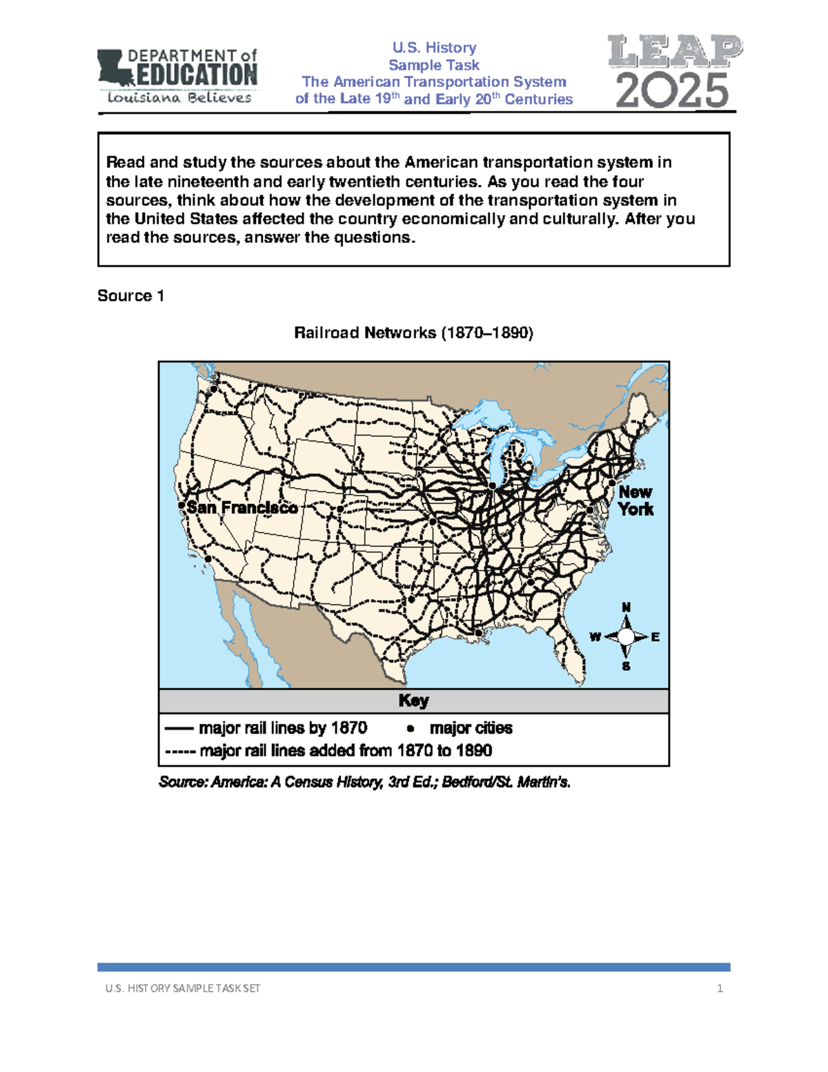 O'Mar Jason - Leap 2025 US History Task Set - Sample Task The American ...