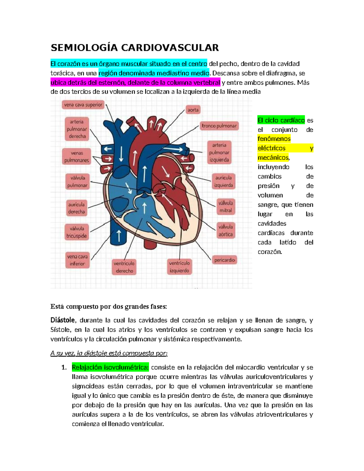 Semiología Cardiovascular: Fundamentos y Evaluación Clínica - Studocu